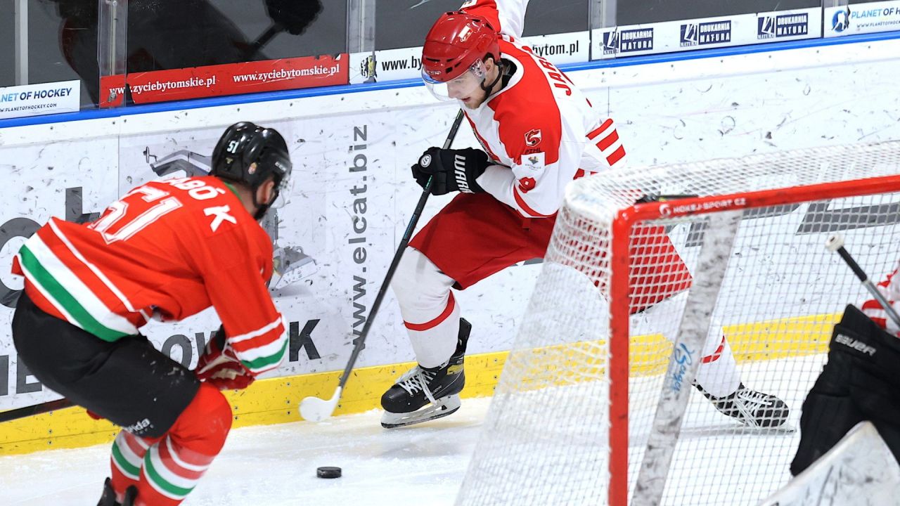 Polska Węgry Hokej turniej EIHC w Bytomiu SKRÓT MECZU TVP SPORT