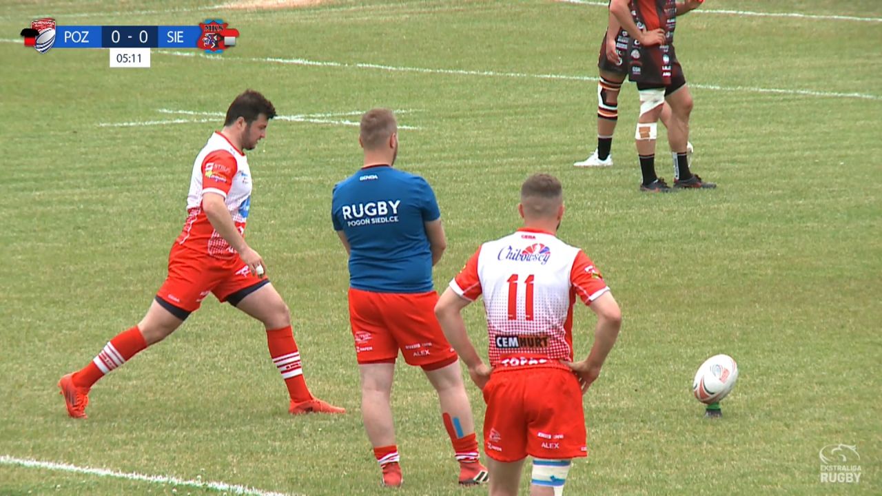 Ekstraliga rugby 18 kolejka Posnania Poznań Awenta Pogoń Siedlce