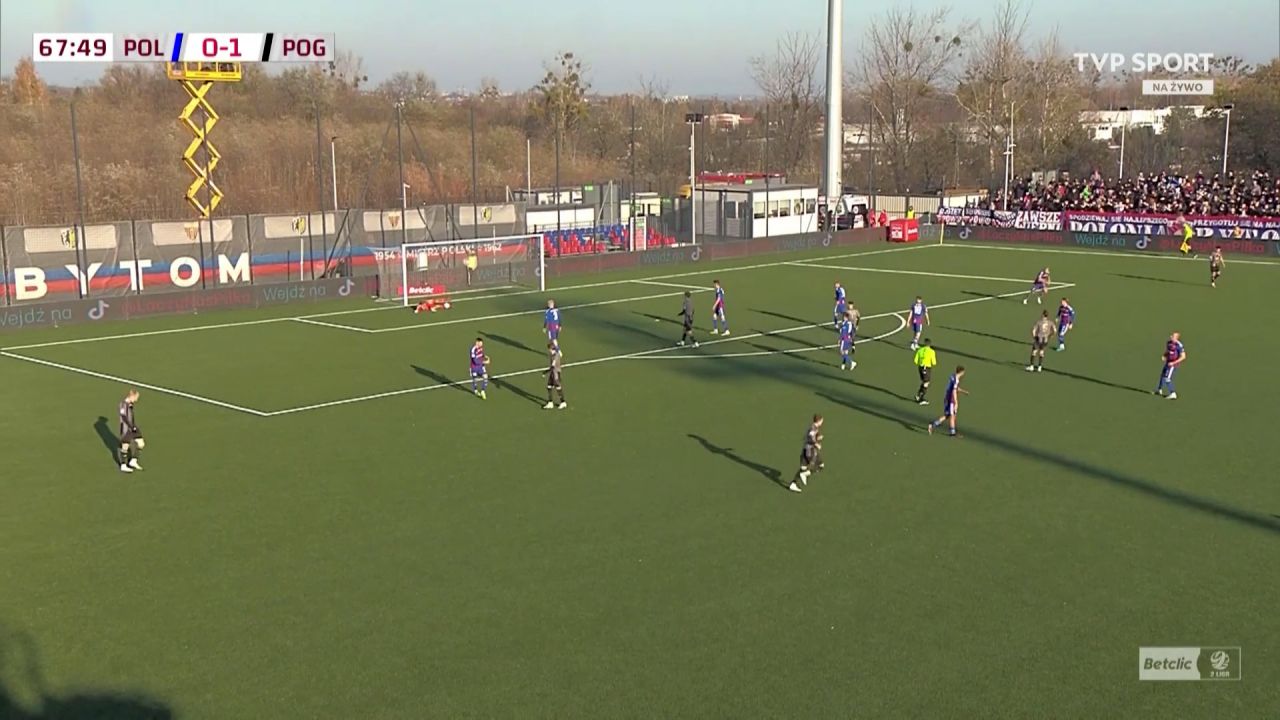 Polonia Bytom – Pogoń Grodzisk Mazowiecki. Betclic 2 Liga, 18. koleJjka [MECZ] | TVP SPORT