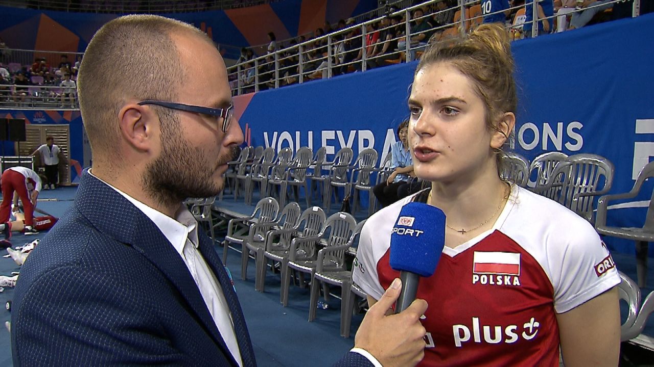 siatkówka Liga Narodów Polska Dominikana wywiad Julia Nowicka wideo ...
