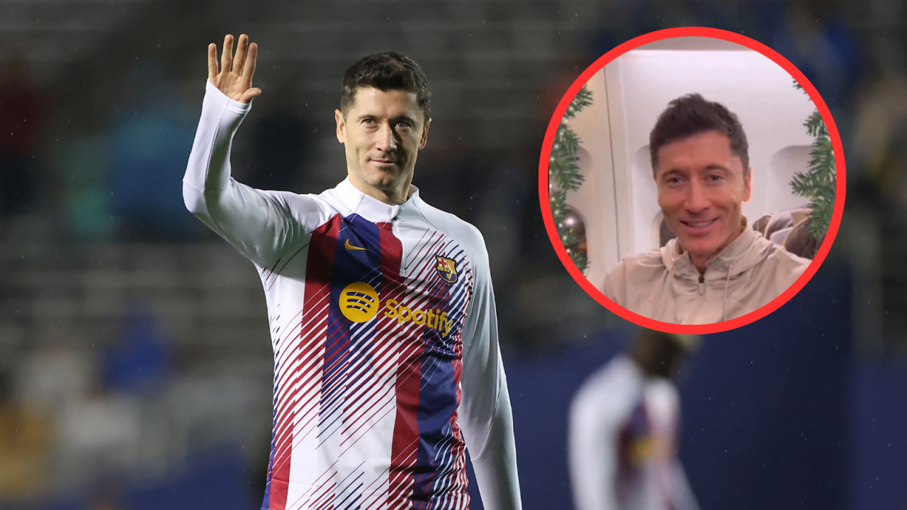 Robert Lewandowski złożył kibicom FC Barcelony świąteczne życzenia ...