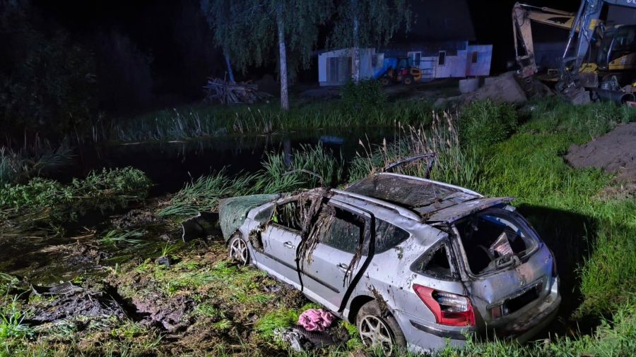 Tragedia w miejscowości Brzuze (pow. rypiński). Auto dachowało, wpadło ...