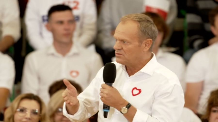 Lider Koalicji Obywatelskiej Donald Tusk w Przemyślu Lider Koalicji Obywatelskiej Donald Tusk w Przemyślu