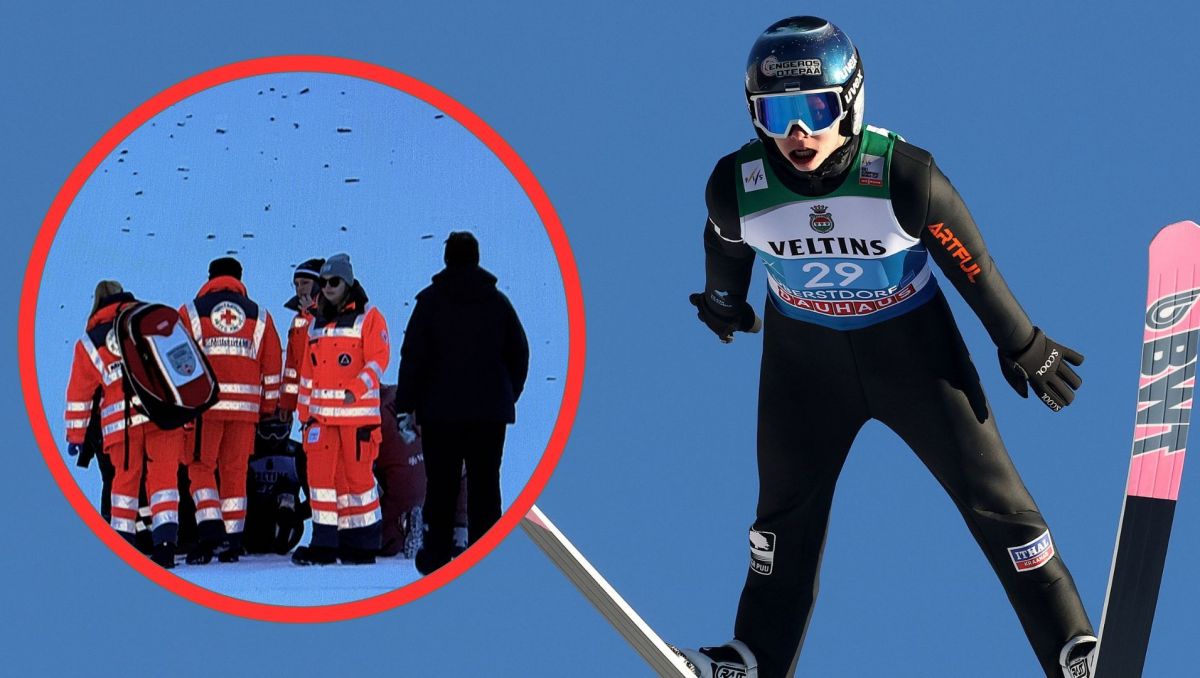 Turniej Czterech Skoczni: Artti Aigro upadł poważnie w Ga-Pa | TVP SPORT