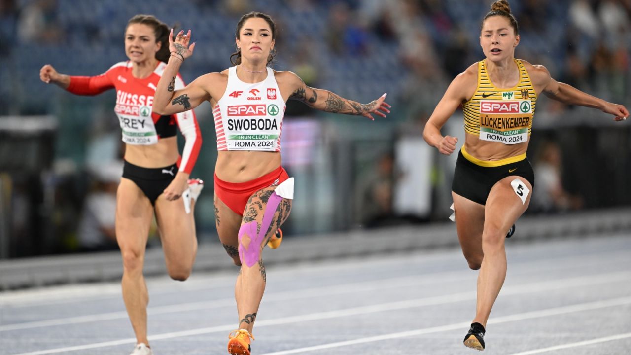 Swoboda z dużym zapasem wygrała półfinał ME [WIDEO] | TVP SPORT