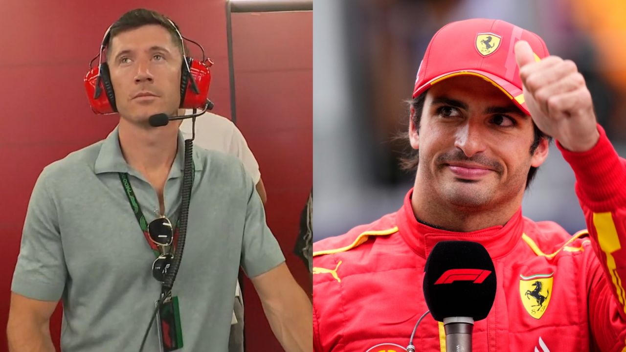 Robert Lewandowski na torze Formuły 1. Pojawił się przed Grand Prix ...