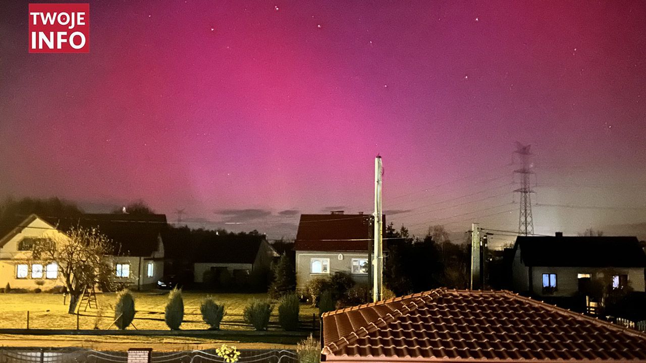 Spektakularna zorza polarna nad Polską | TVP INFO
