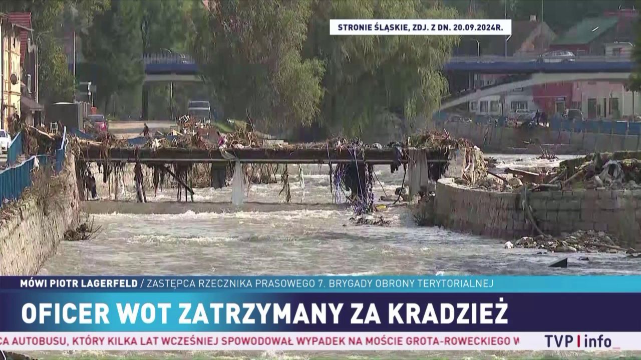 Żołnierz WOT okradał powodzian? Żandarmeria Wojskowa w akcji | TVP INFO