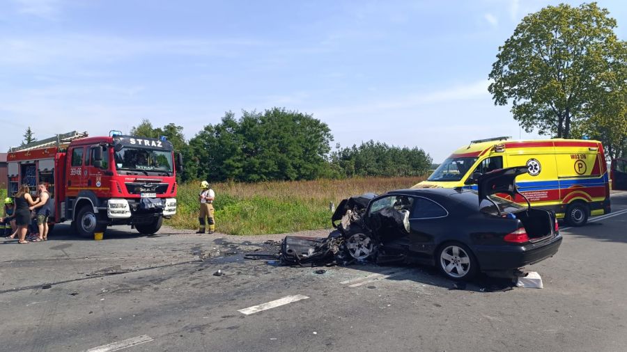 Śmiertelny wypadek pod Płockiem. Zginęły 2 osoby