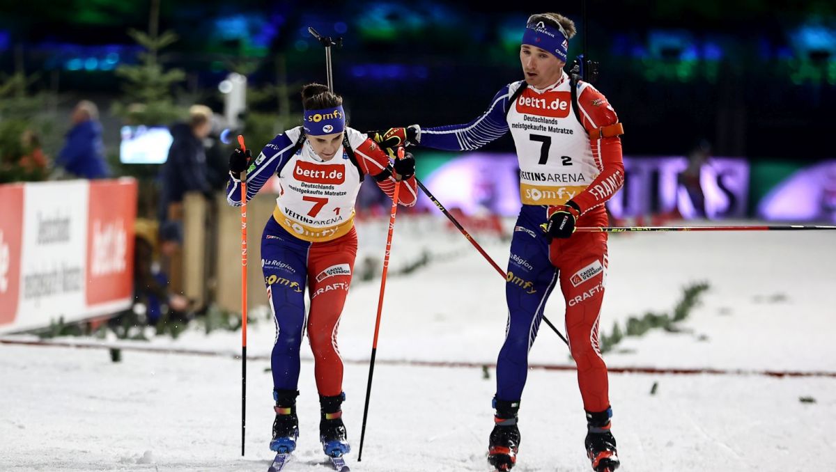 Francuzi Simon i Claude wygrali pokazowe zawody biathlonowe w ...