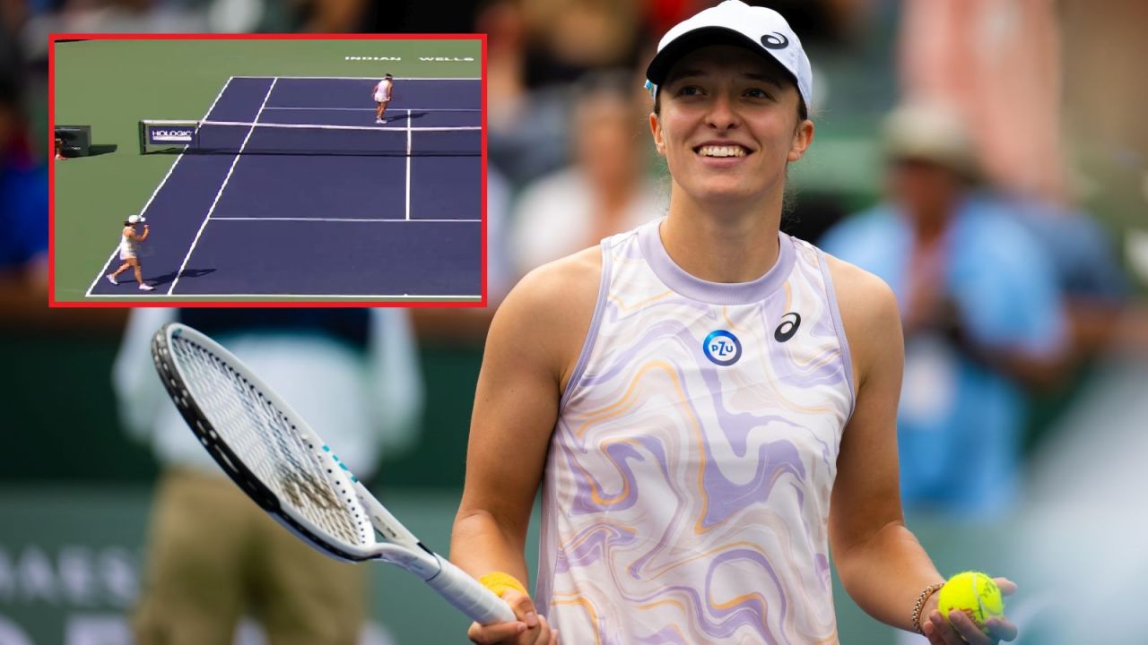WTA Indian Wells. Iga Światek popisała się fantastycznym zagraniem w ...